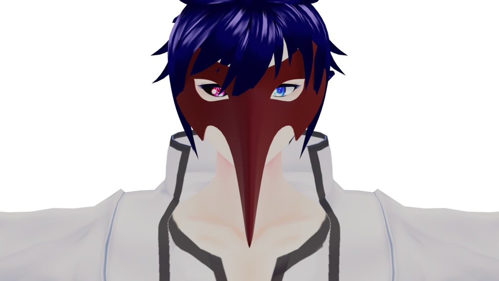 [VRM/Unity] Crow Mask - Nakashimaryuu's 3D Assets - BOOTH