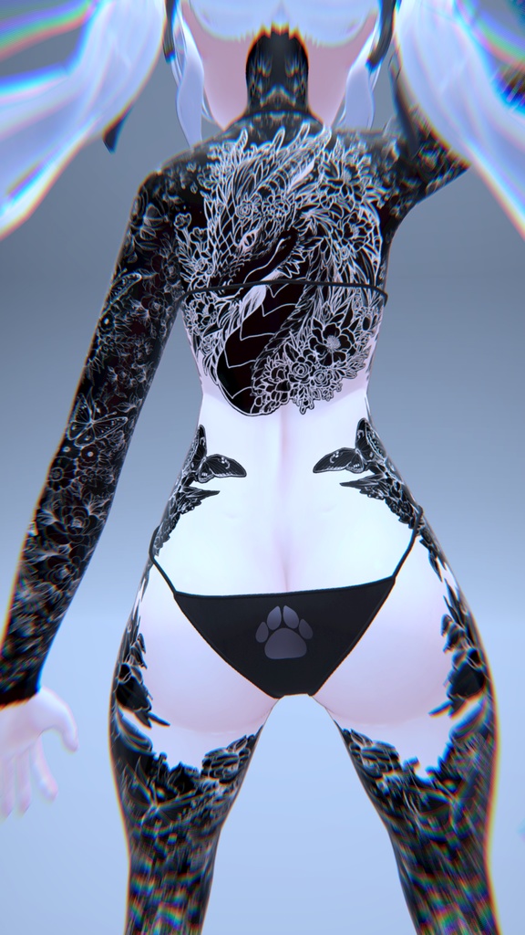 🌻🐉DragonFlower SIO Tattoo /ドラゴンフラワー SIO タトゥー🌻🐉 - DRAGOSHELBY - BOOTH