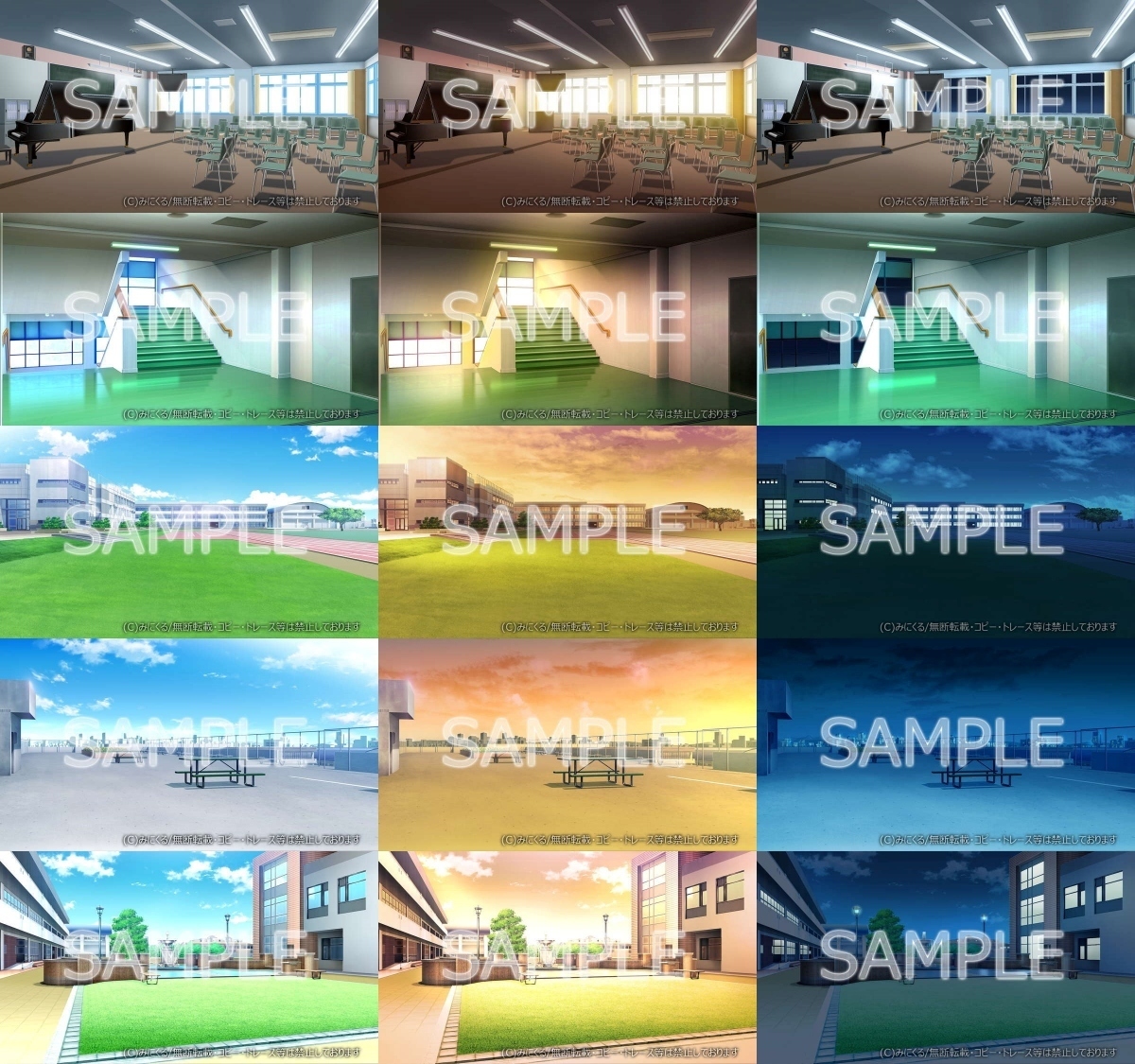 みにくる背景CG素材集『学園編』part07+α【背景素材集】 - 背景専門店みにくる - BOOTH