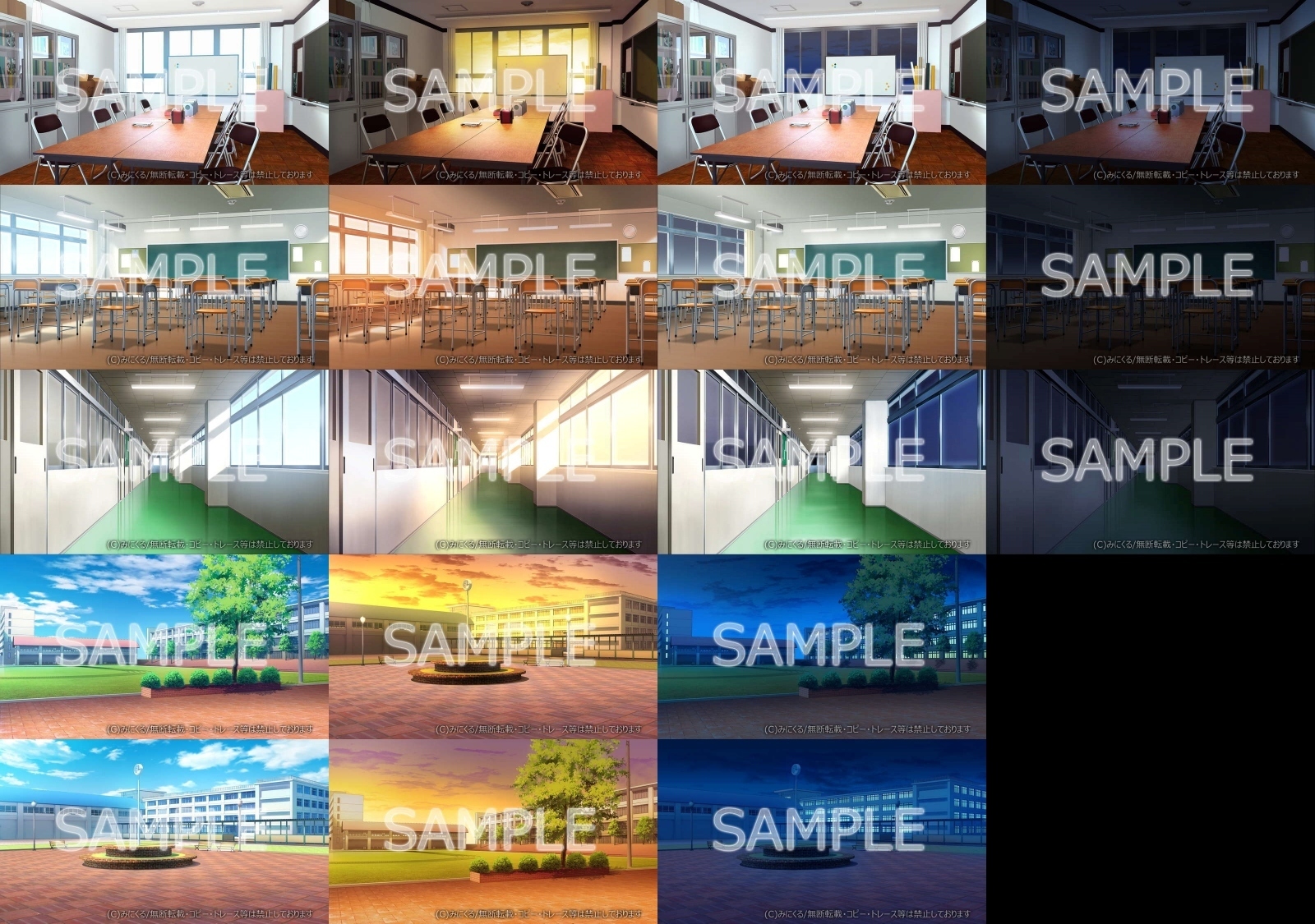 みにくる背景CG素材集『学園編』part07+α【背景素材集】 - 背景専門店みにくる - BOOTH