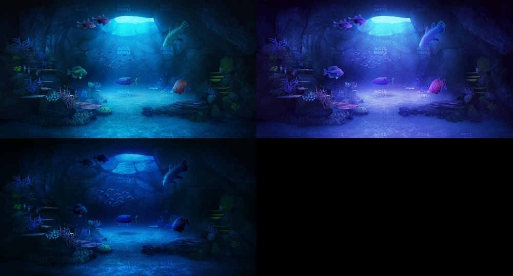 みにくる背景CG素材集『ファンタジー編』part07-海底神殿B-【背景素材集】 - 背景専門店みにくる - BOOTH