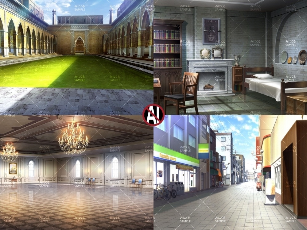 みにくる背景CG素材集『お試し版』part02【背景素材集】 - 背景専門店みにくる - BOOTH