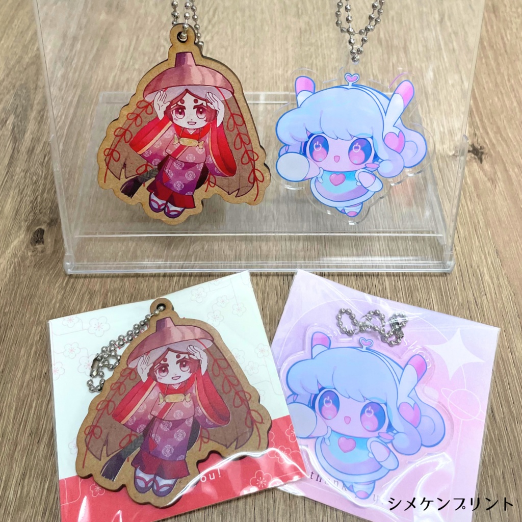 さらしなさん／木製キーホルダー - Shimeken Shop（シメケン ショップ）- シメケンプリントのオリジナルグッズ・ショップ - BOOTH
