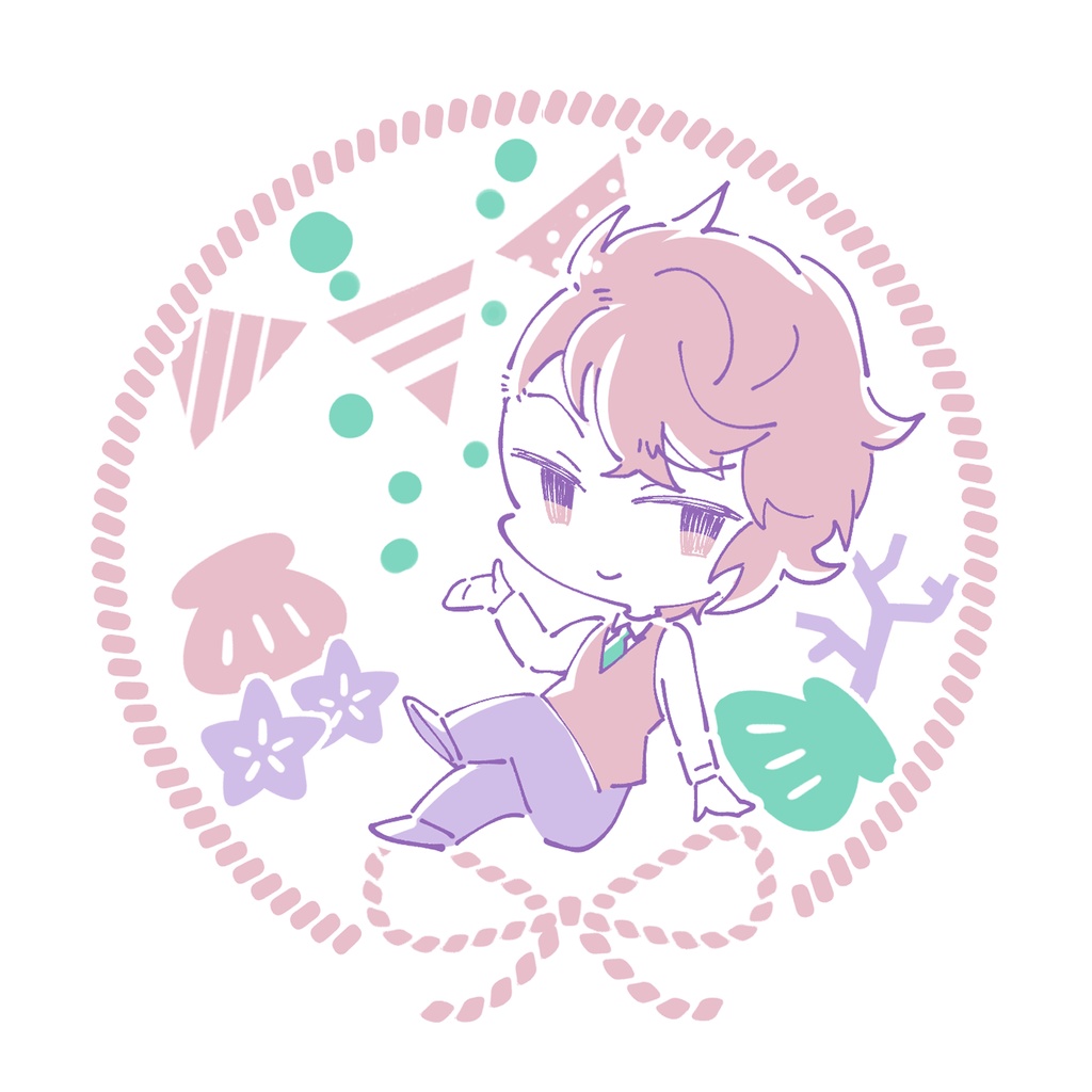 白雲石コースター【琵琶坂永至ver】 - MOZU - BOOTH