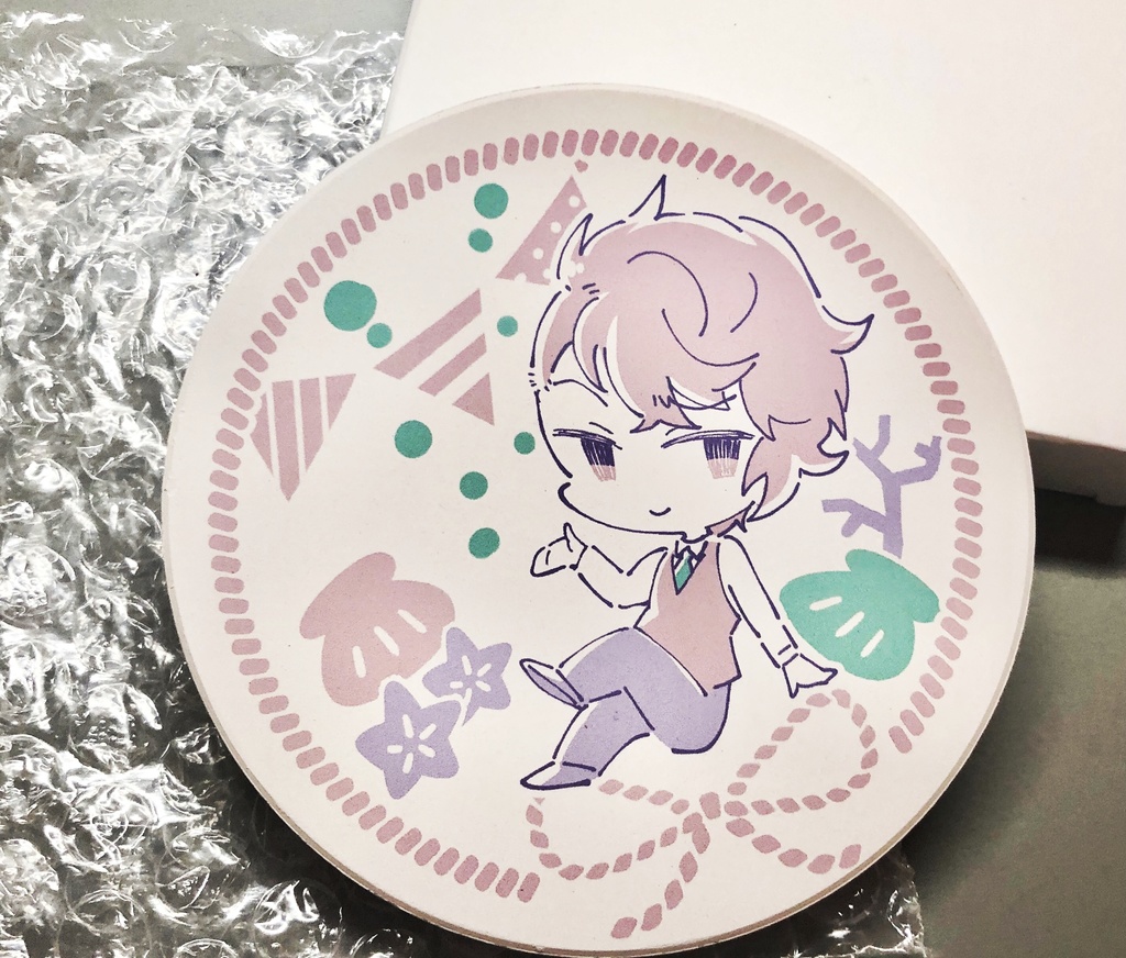 白雲石コースター【琵琶坂永至ver】 - MOZU - BOOTH