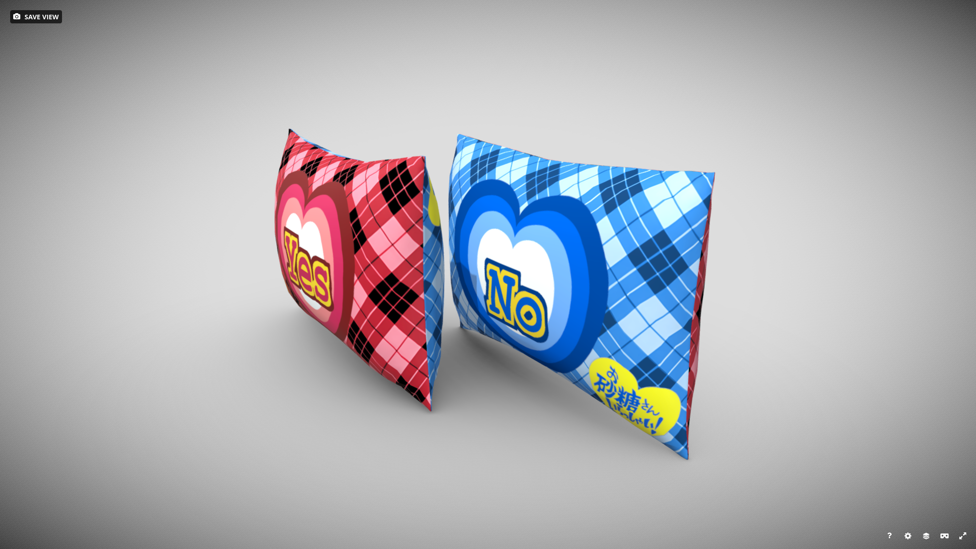 [FBX/GLB] [無料++] YES/NO枕 - RX Factory - BOOTH