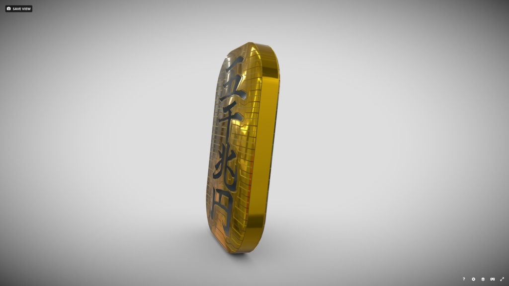 [FBX/GLB] 5000兆円小判 - RX Factory - BOOTH