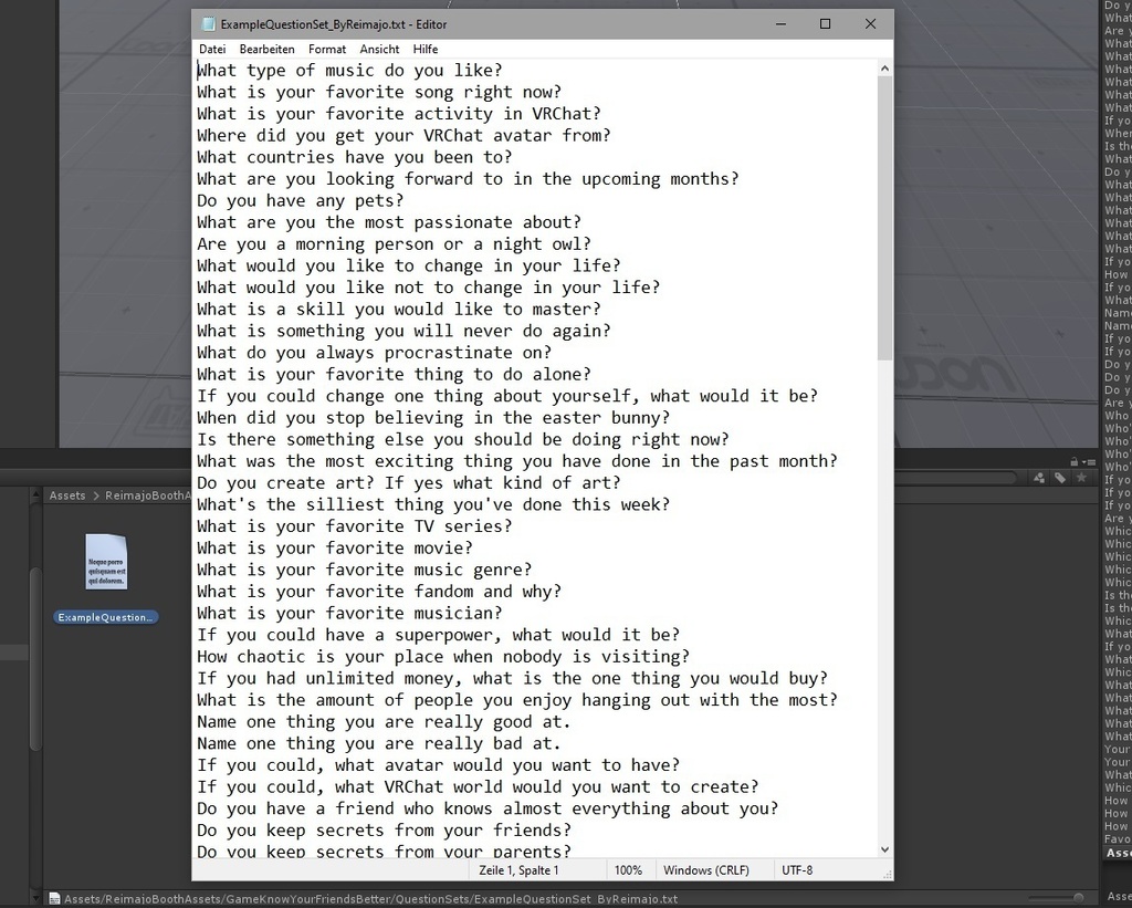 "Know your friends better" Dice Game Generator for VRChat worlds [SDK3 ...