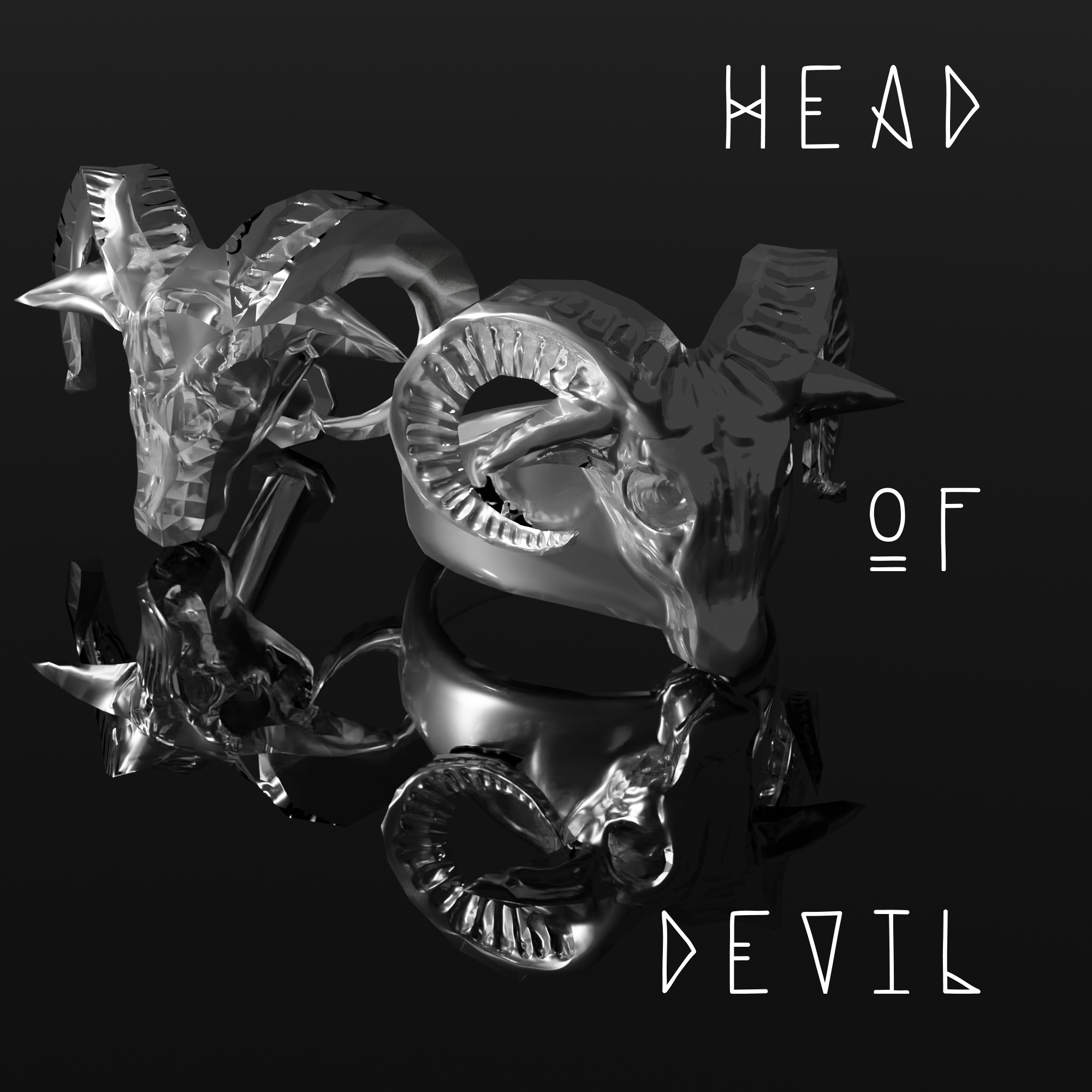 head of devil (Ring,Pierce) - baphomet - BOOTH