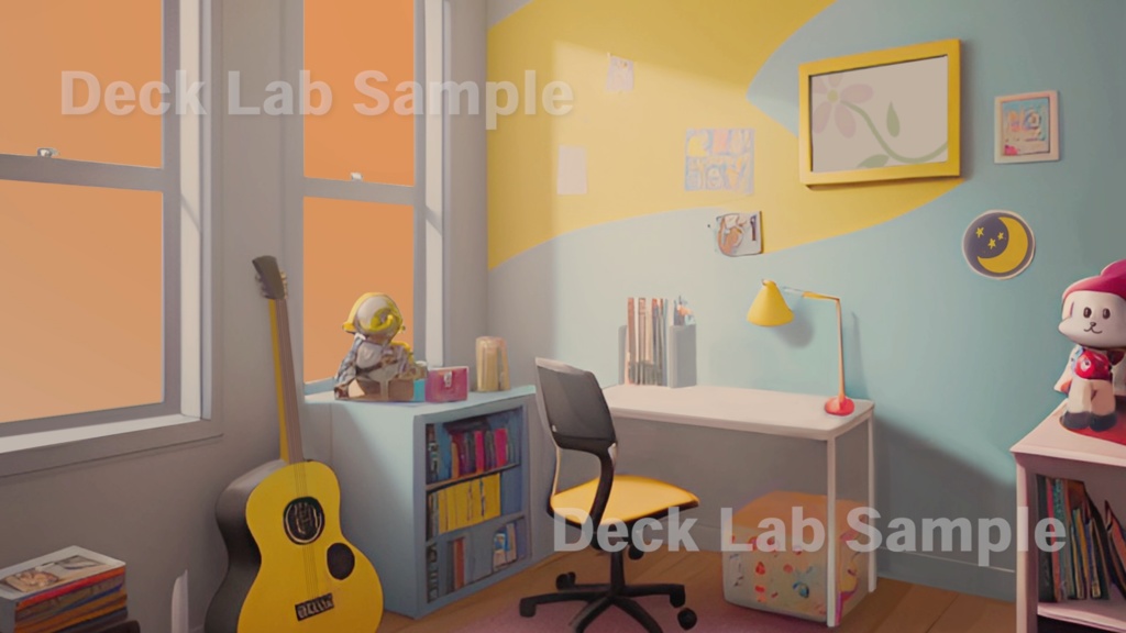 【時間経過あり】配信用背景素材【ホビー】 - Deck Lab - BOOTH