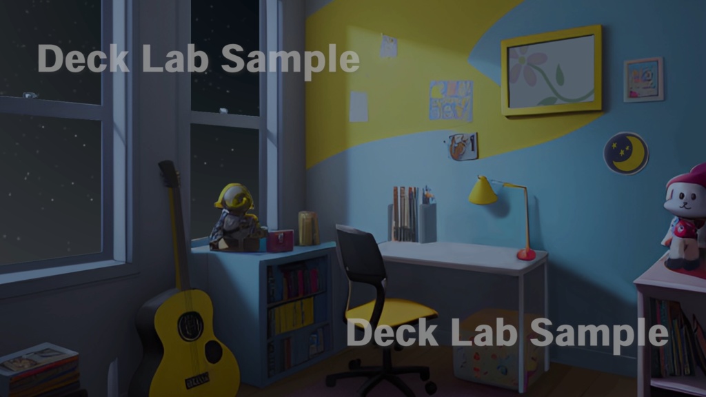 【時間経過あり】配信用背景素材【ホビー】 - Deck Lab - BOOTH
