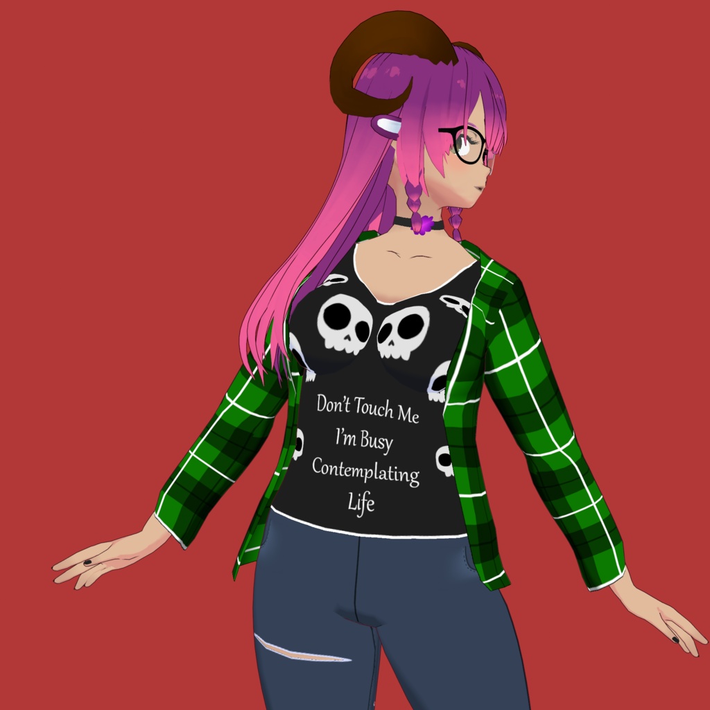 Flannel Cover Jackets (Variety Pack for VROID) - luckyzvt - BOOTH