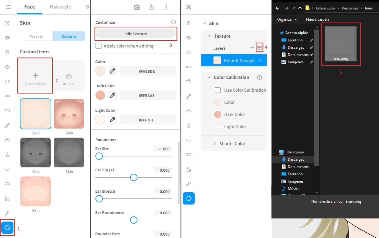 Vroid Skin Texture [Tears] - Lil Abyss Creations - BOOTH