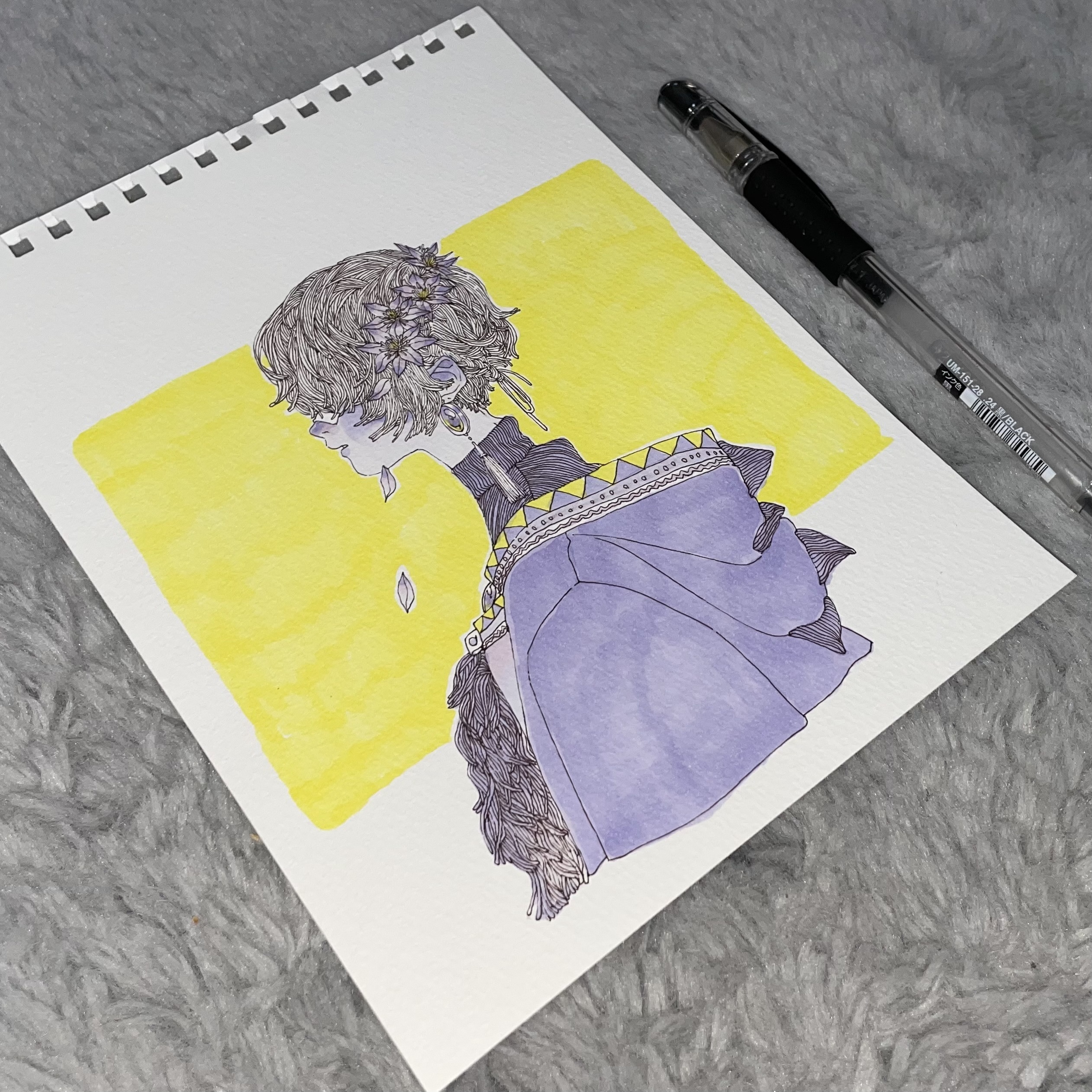 【原画】しおり【ボールペン画】 - AKIRA K.原画販売 - BOOTH