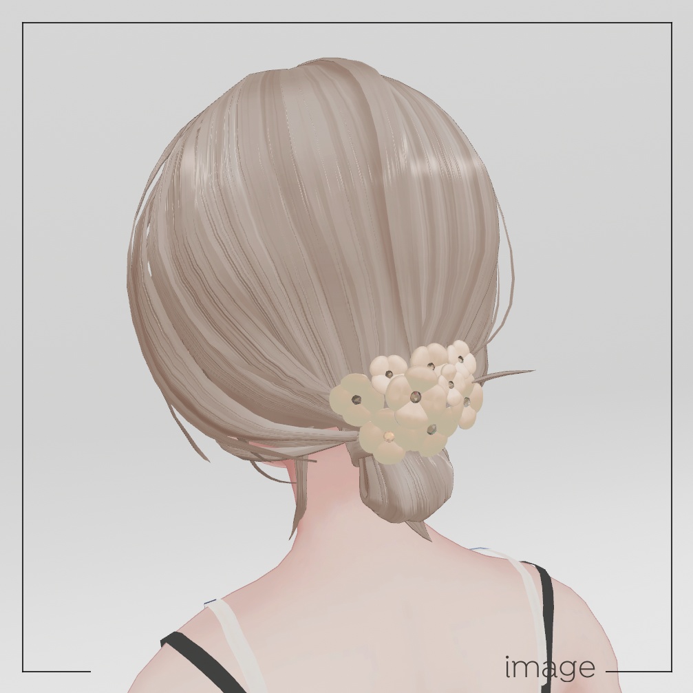 [無料] [VRChat想定] Flower ring 6set +one - はなのわ商店 - BOOTH