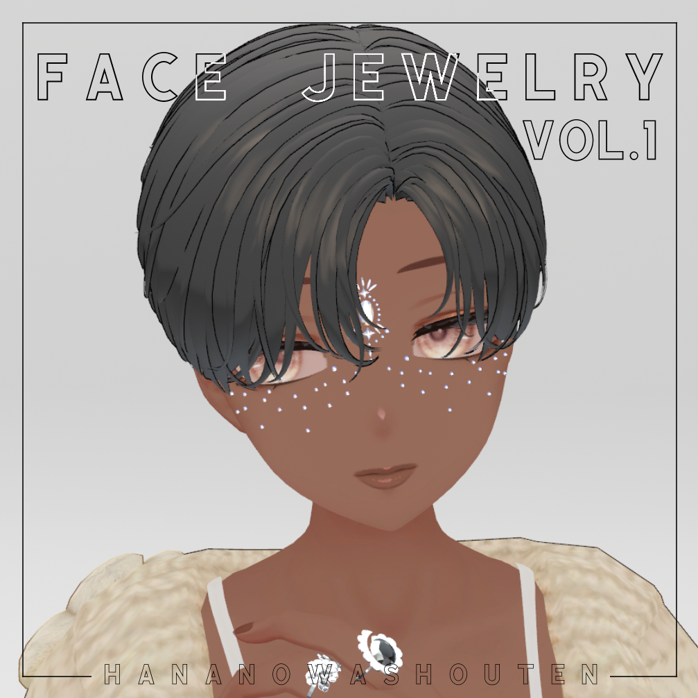 [無料] [VRChat想定] Face jewelry vol.1 - はなのわ商店 - BOOTH