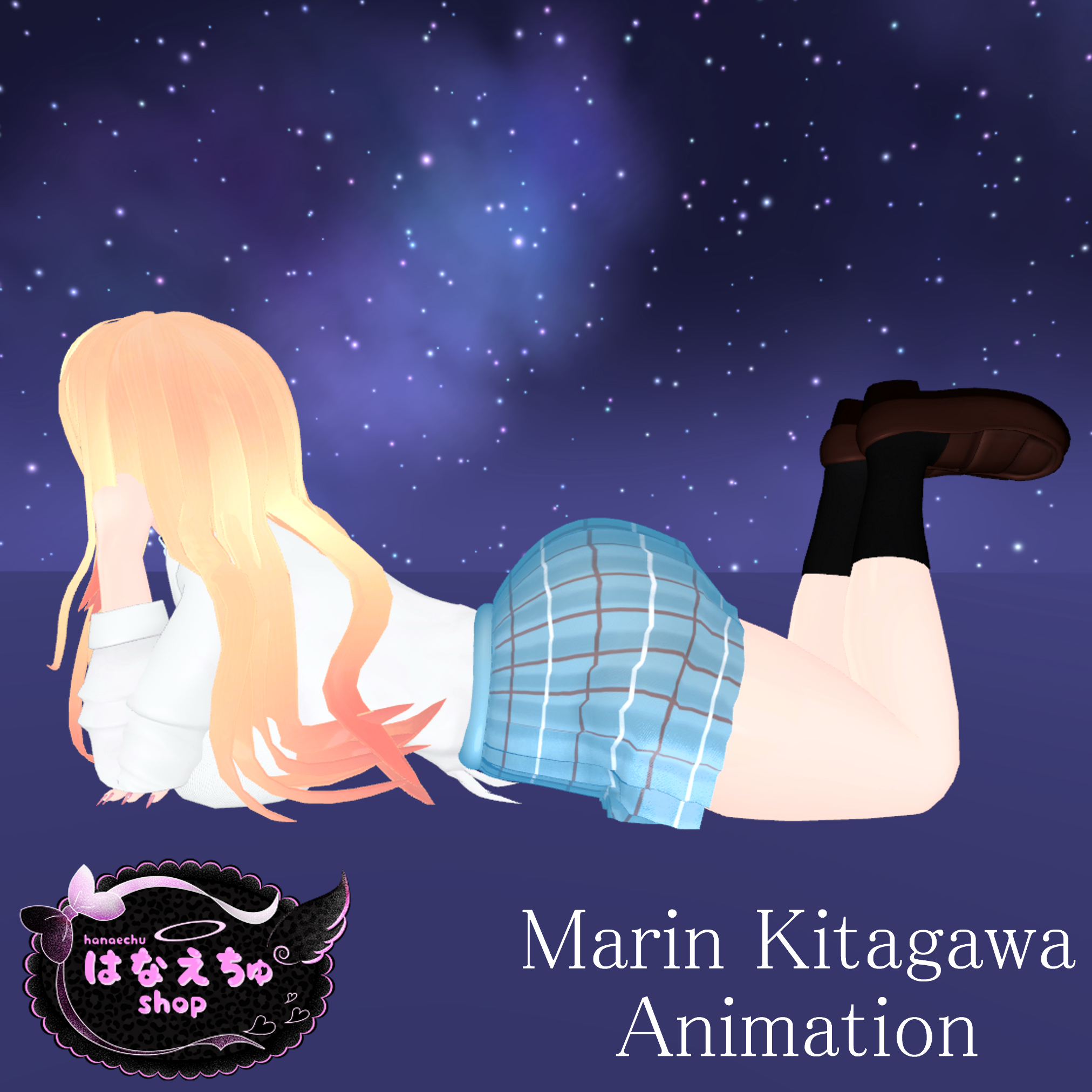 FREE POSE ANIMATION Marin Kitagawa VRCHAT unitypackage - はなえちゅ - BOOTH