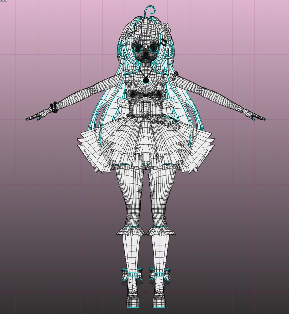 Melodi オリジナル3Dモデル 「メロディ」VRChat Unitypackage - hanaechu - BOOTH