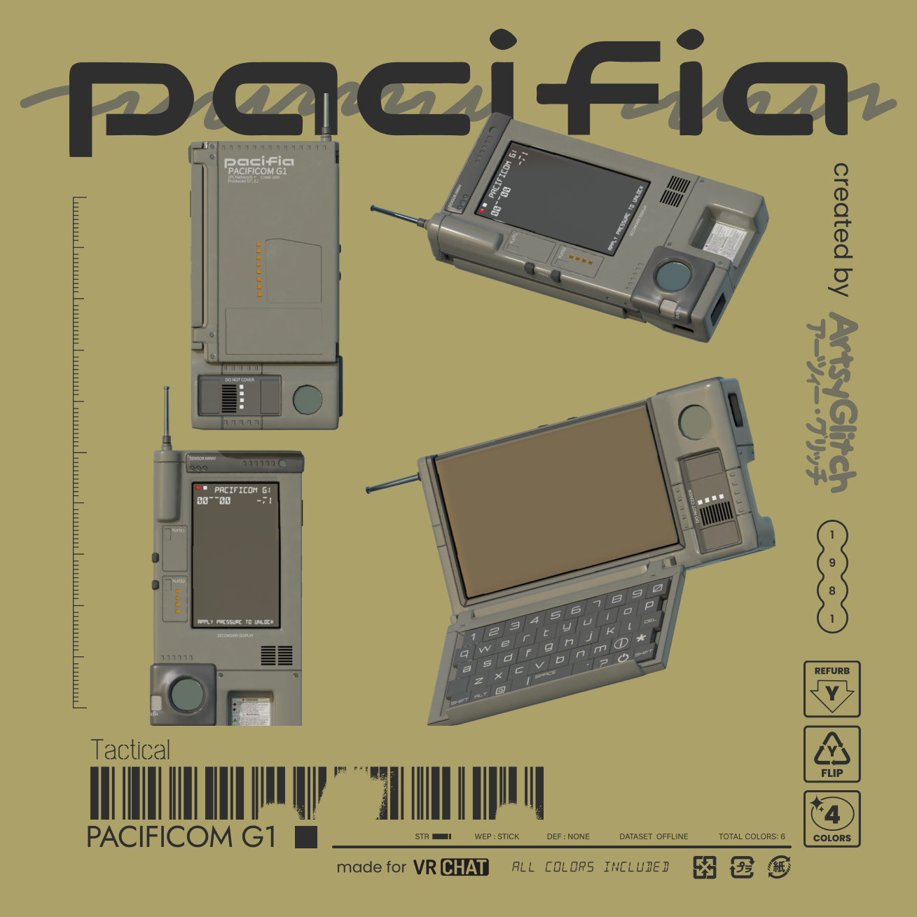 Pacificom G1 Retro Phone 【PACIFIA WARES】 - PACIFIA 🞮 Virtual Shop - BOOTH