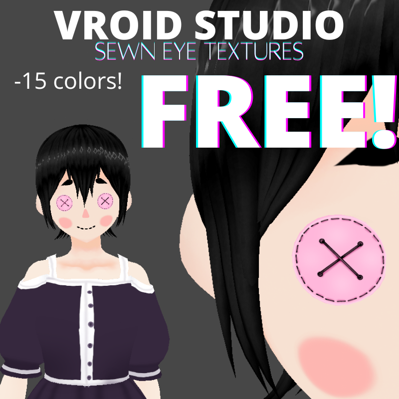 [VRoid] Sewn Eye Texture Pack - briaryoung - BOOTH