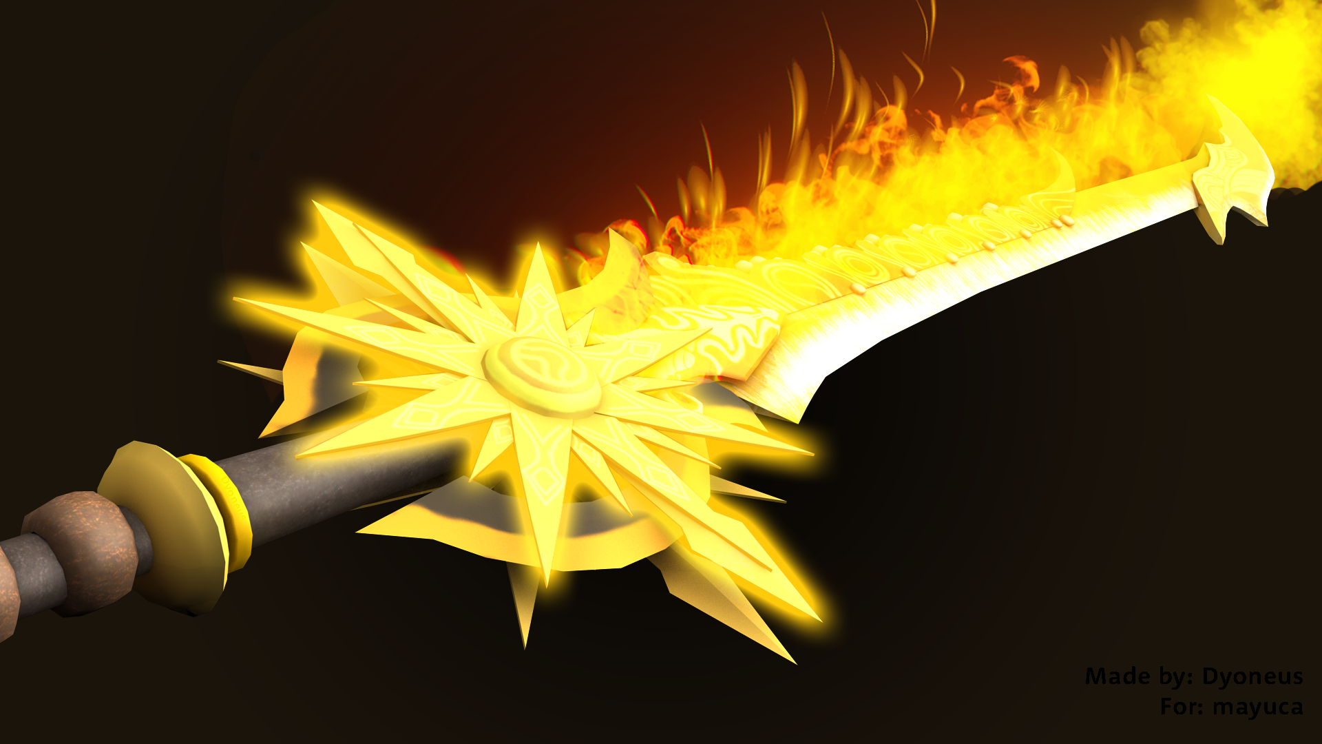 【Unity/VRChat】Flame Sword (Effects+Swordmesh) - Mayuca - BOOTH