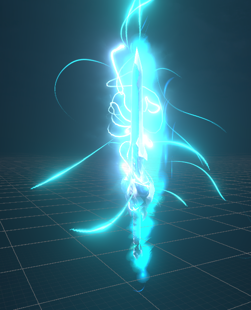 【Unity/VRChat】Lightning Sword (Effects+Sword) - Mayuca - BOOTH