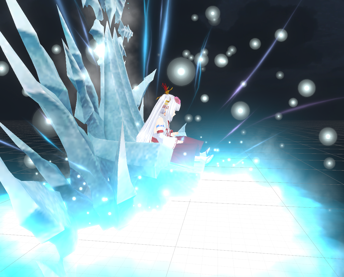 【Unity/VRChat】Ice Throne (Effects+Throne Mesh) - Mayuca - BOOTH