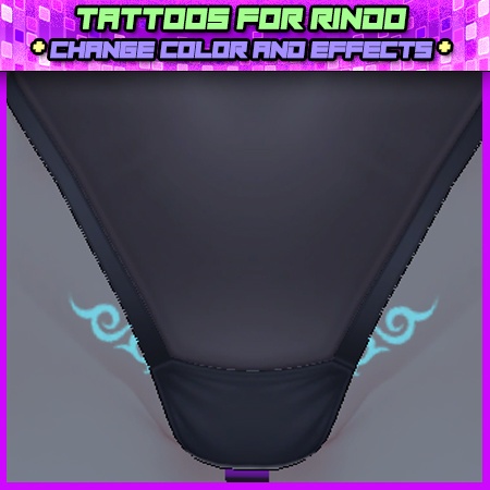 Body Tattoos for [Rindo] Glow Effects - Megumin's VRC Store - BOOTH