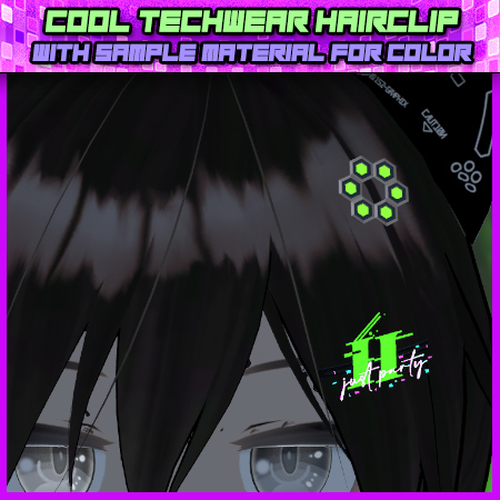 TECHWEAR - HAIRCLIP - HAIRPIN - Megumin's VRC Store - BOOTH
