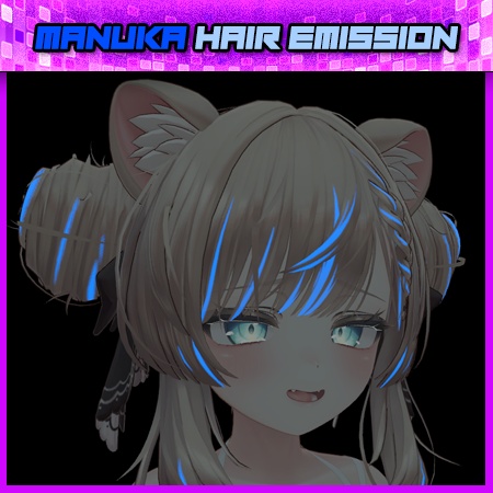 [Manuka] Hair Texture - Emission - Megumin's VRC Store - BOOTH