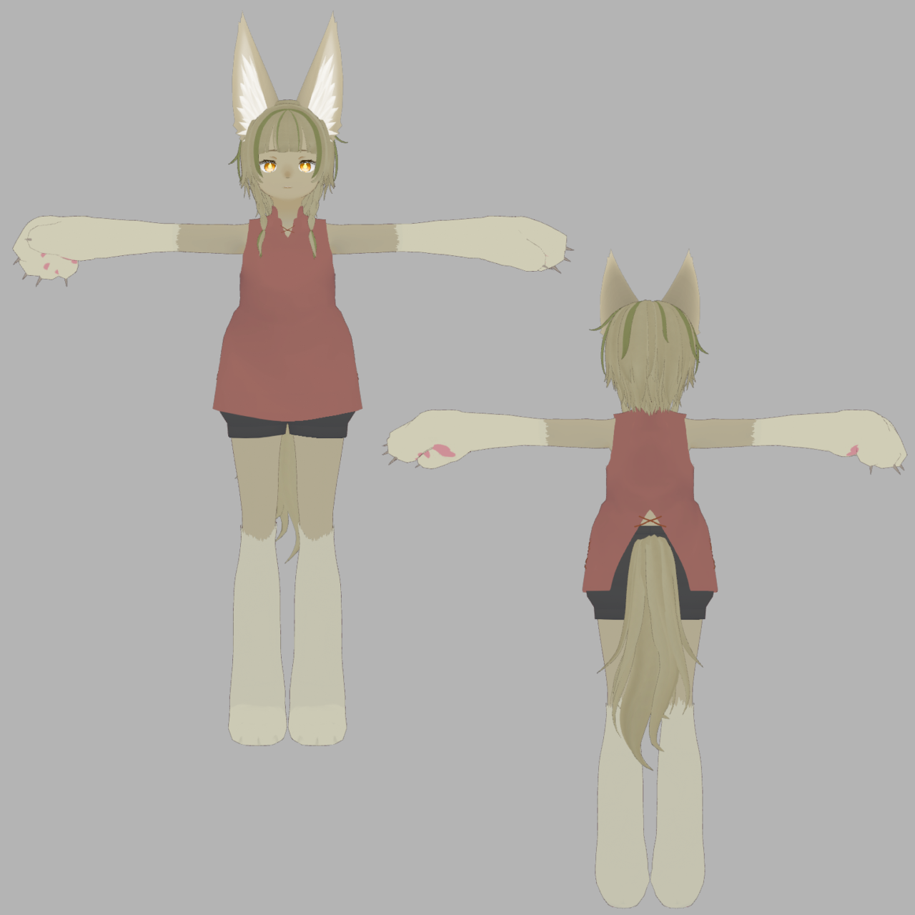 獣人村の双子 テォ＆ラゥ【VRM】 - CLEAR Link - BOOTH