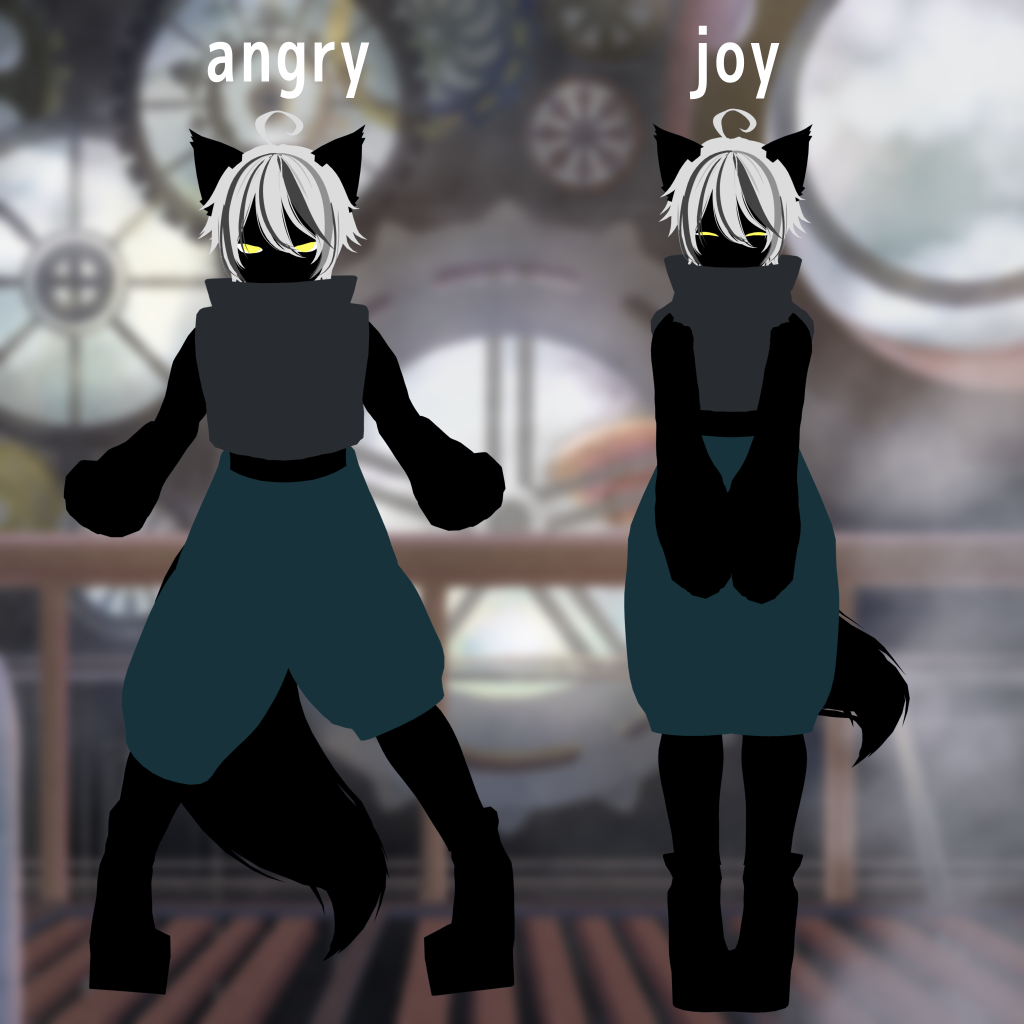 【VRM】リカラーキャット リレオン 【VRoid製】 - CLEAR Link - BOOTH