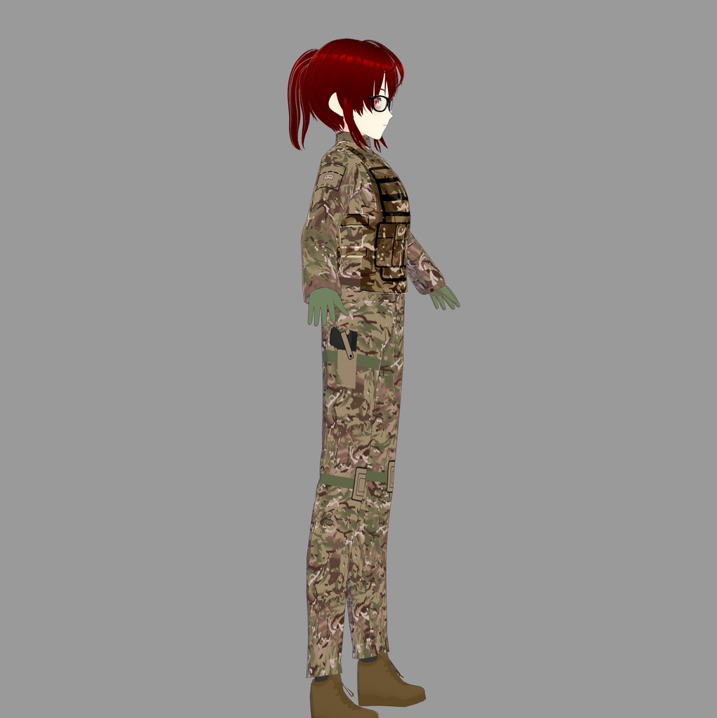 British Army Vroid Combat Uniform - koki Najma - BOOTH