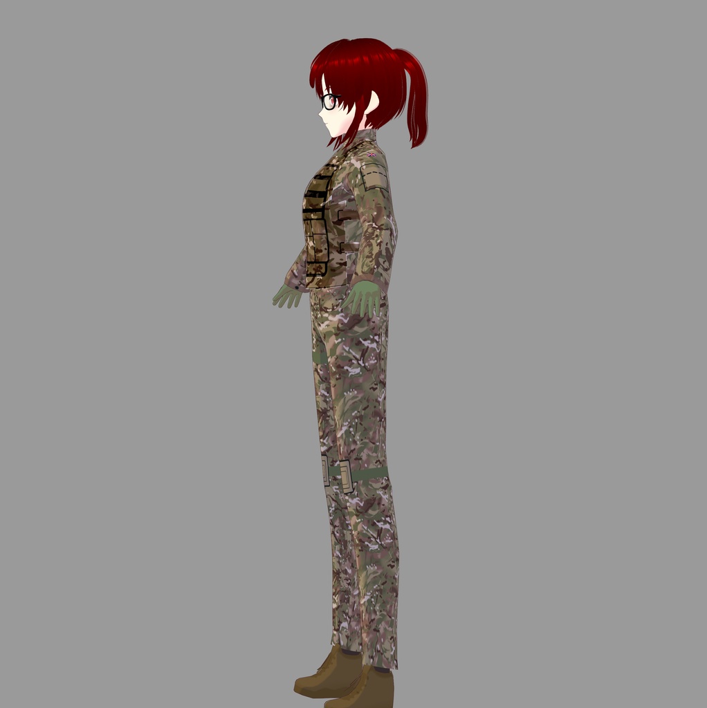 British Army Vroid Combat Uniform - koki Najma - BOOTH