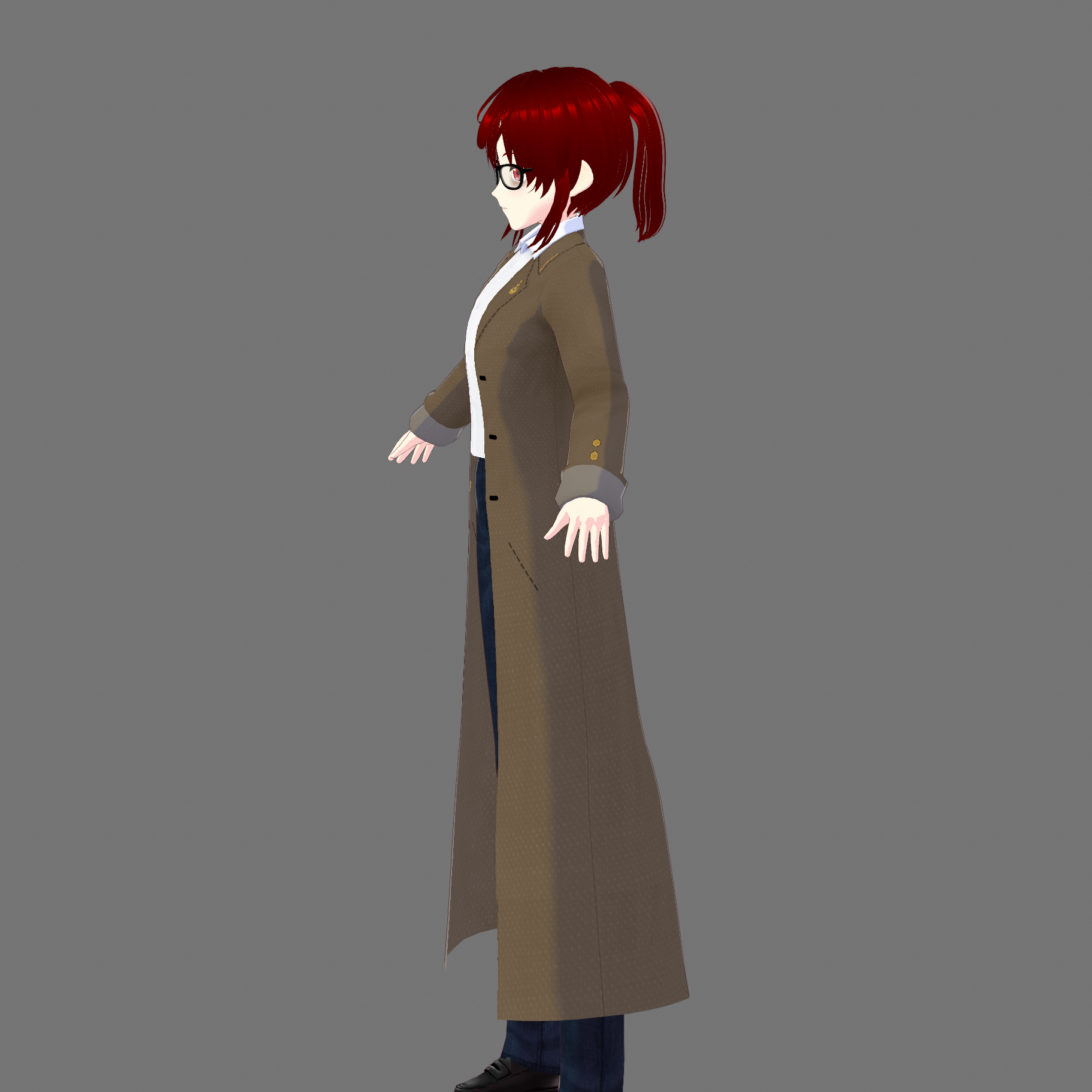 Tan Vroid Trench-Coat - koki Najma - BOOTH