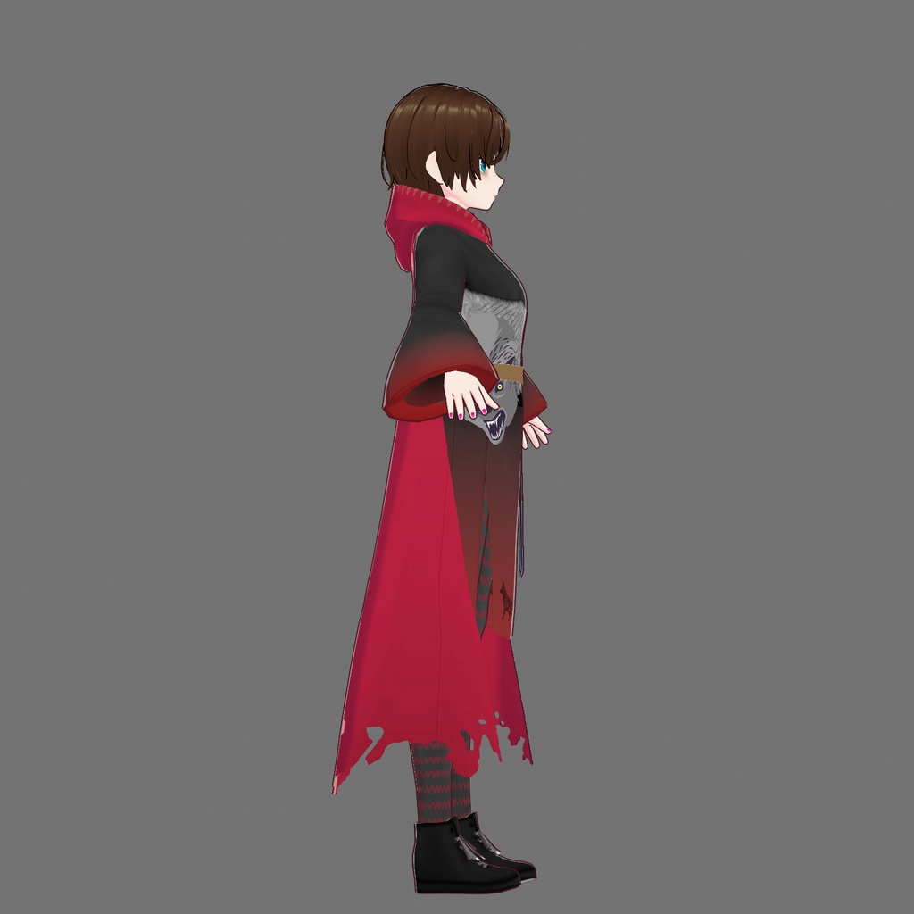 Red Riding Hood (Alternate Outfit) Vroid Model - koki Najma - BOOTH