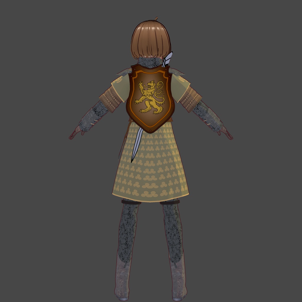 "Heavy" Knight OC Character Vroid Model - koki Najma - BOOTH