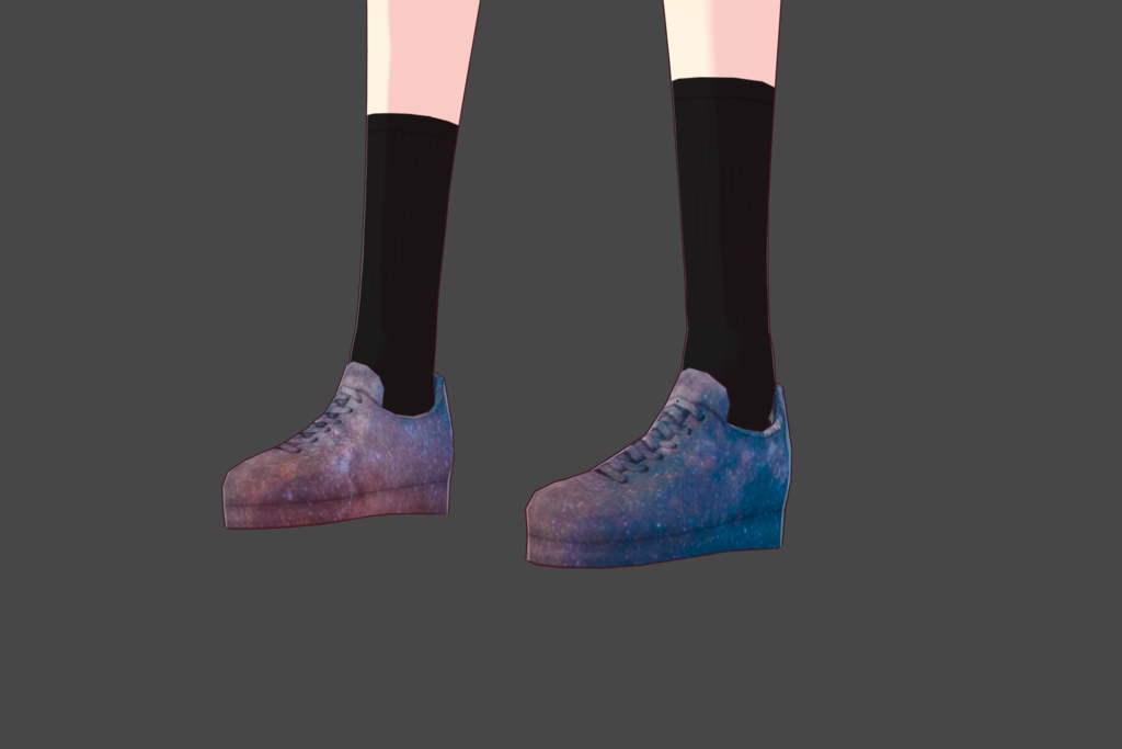 Galaxy-Themed Vroid Shoes - koki Najma - BOOTH