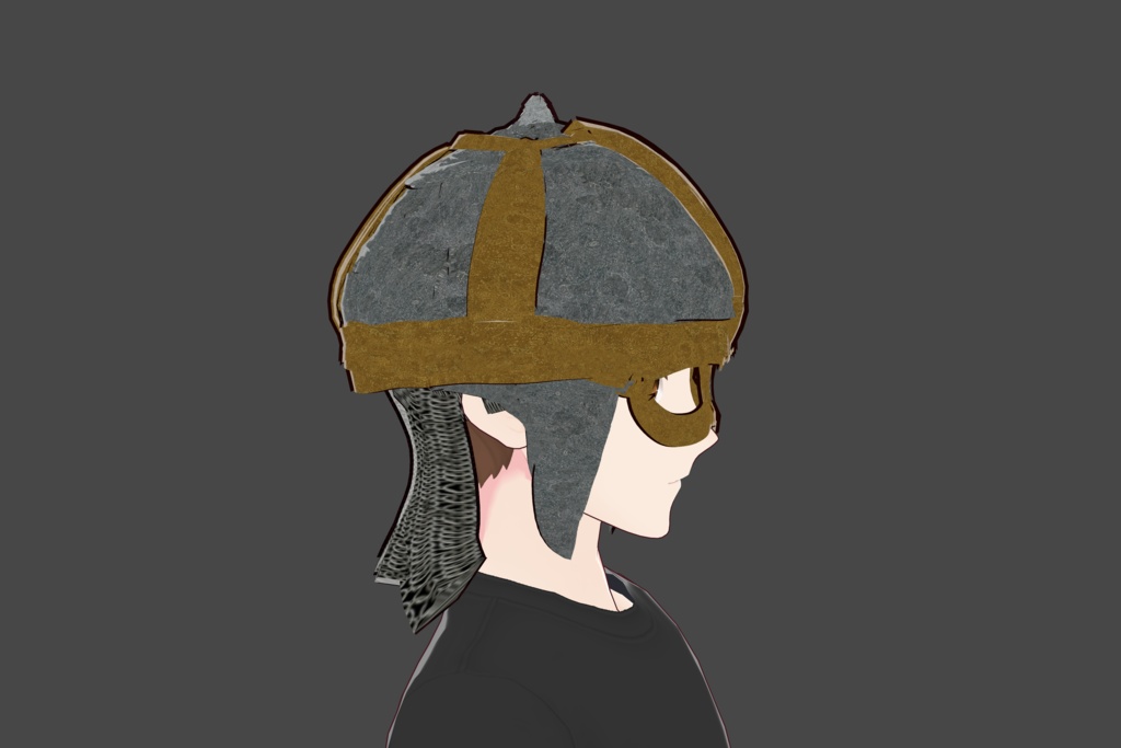 Spangenhelm Inspired Vroid Helmet - koki Najma - BOOTH