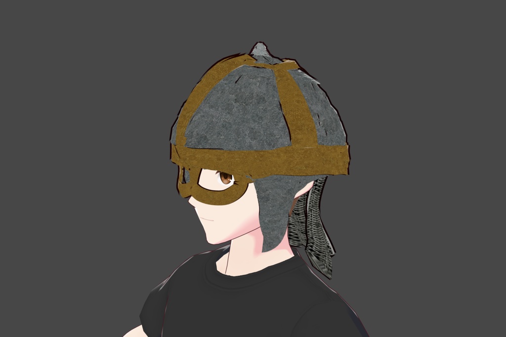 Spangenhelm Inspired Vroid Helmet - koki Najma - BOOTH