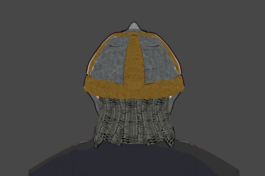 Spangenhelm Inspired Vroid Helmet - koki Najma - BOOTH