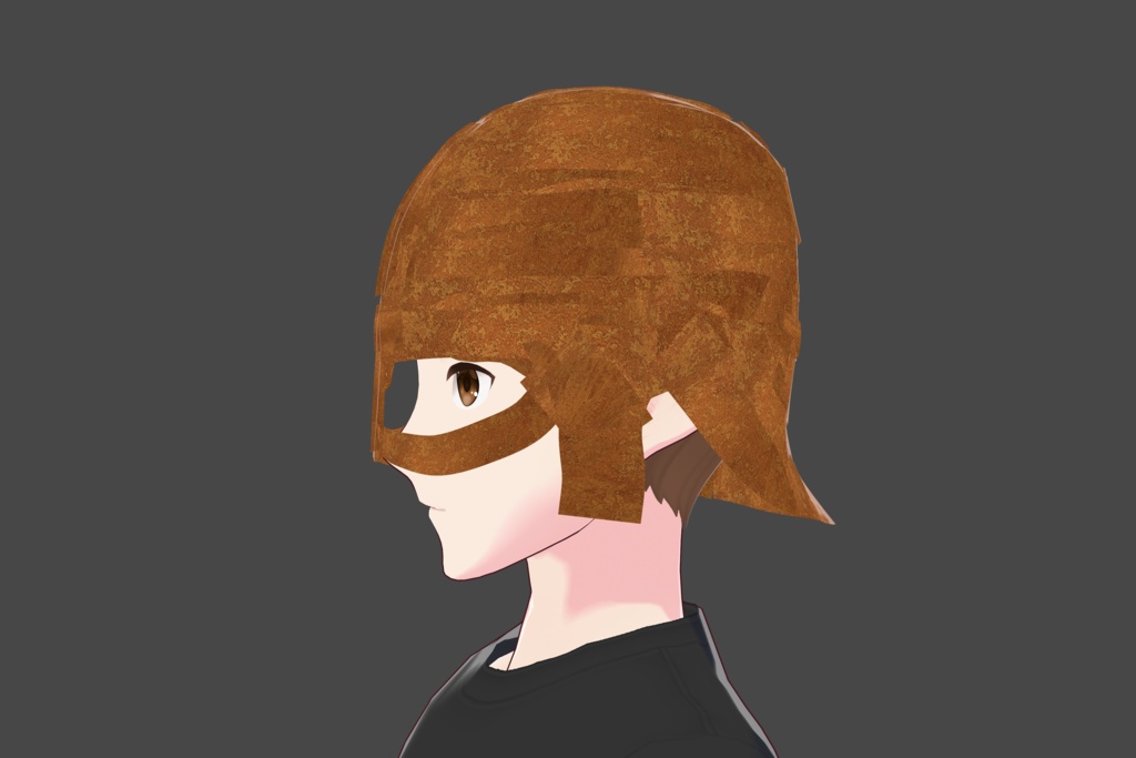 Bronze Helmet Vroid Asset - koki Najma - BOOTH