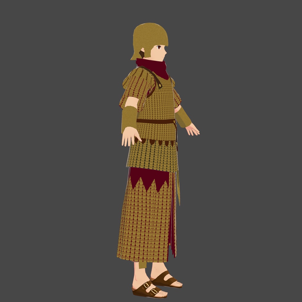 Bronze Age "Scale Armor" Vroid Model - koki Najma - BOOTH