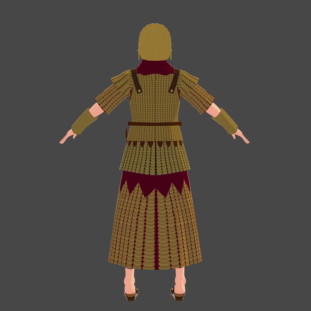 Bronze Age "Scale Armor" Vroid Model - koki Najma - BOOTH