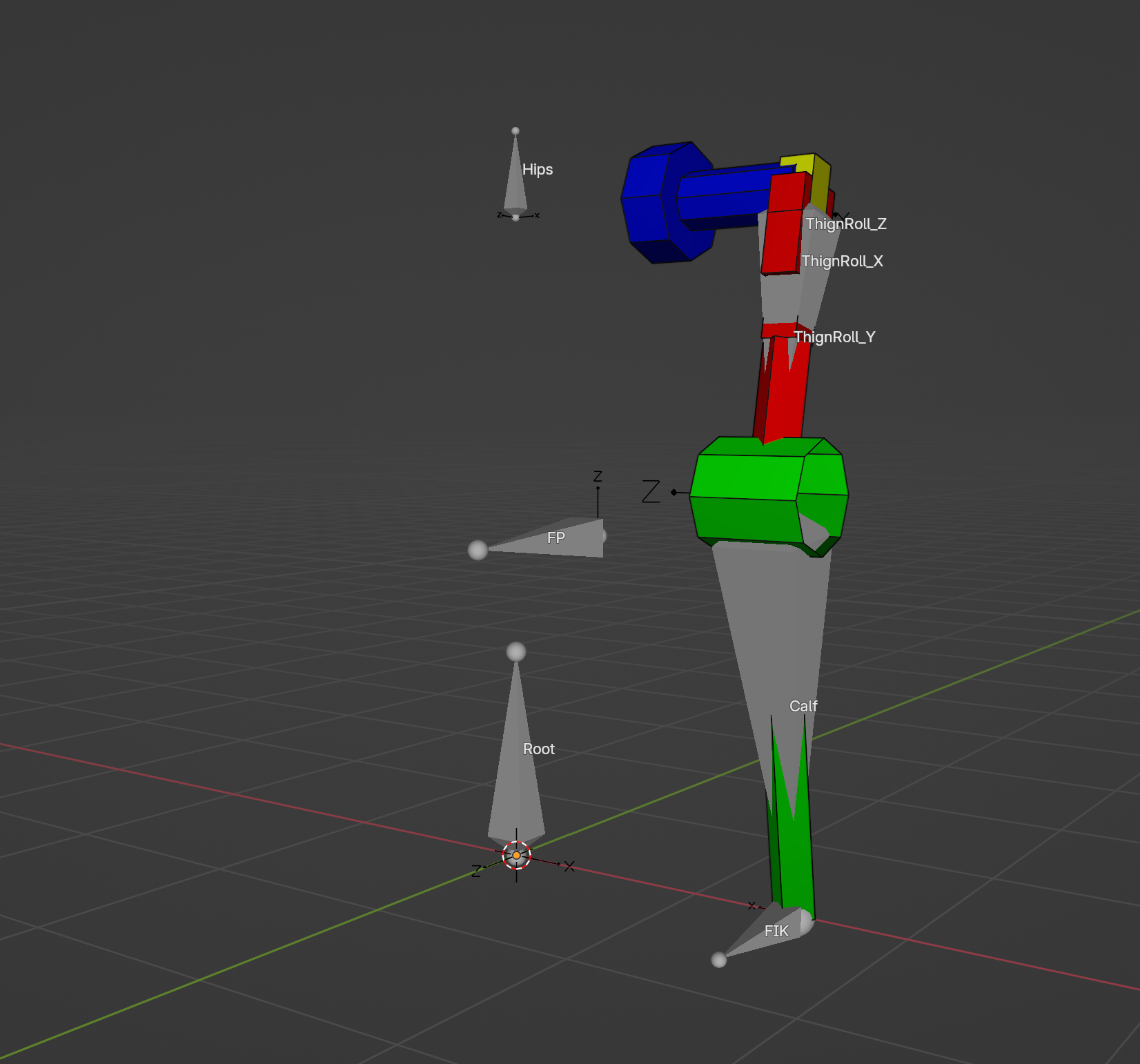 【Blender】IKで動作する3軸分離関節っぽいの - MONO PROTOCOL - BOOTH
