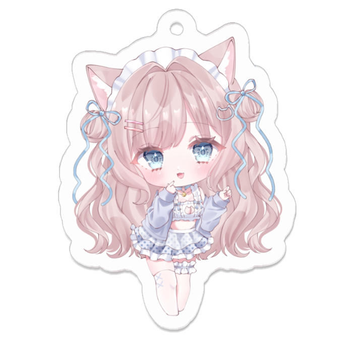 カラーアクキー/猫羽みゆ - corecatis - BOOTH