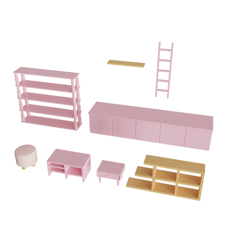 ゆめかわROOMセット【3D／Unitypackage】 - みかんのアトリエ - BOOTH