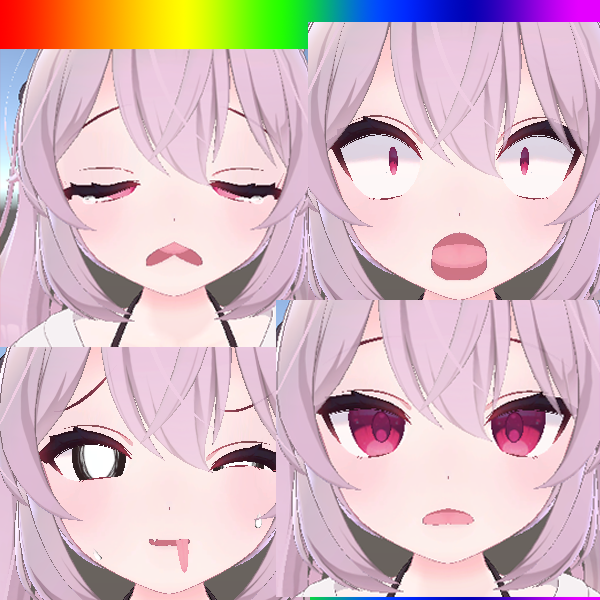 カリン (Karin) DUMB face animation - marshmallo - BOOTH