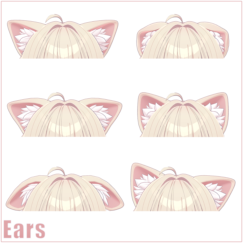 シフォン (Chiffon) Kemomimi Animation (ear,tail) - marshmallo - BOOTH