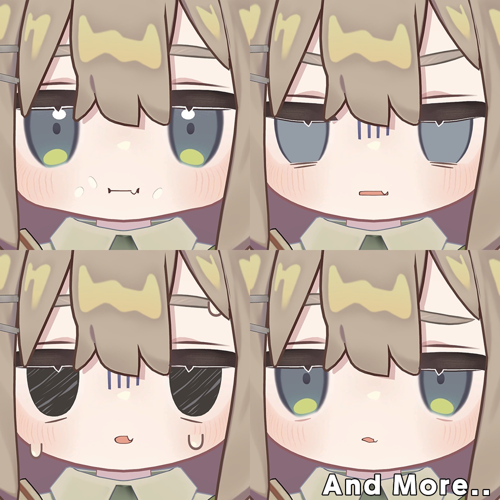 キプフェル (Kipfel) FACE animation - marshmallo - BOOTH